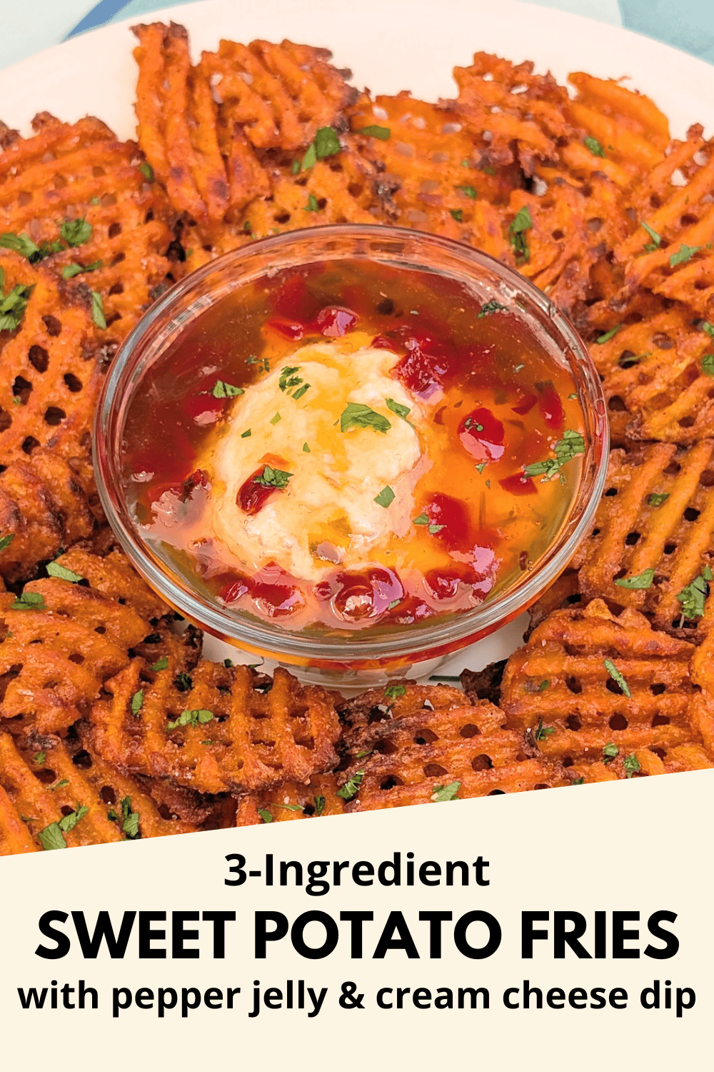 Sweet Potato Waffle Fries with Pepper Jelly Dip - Foods & Friends