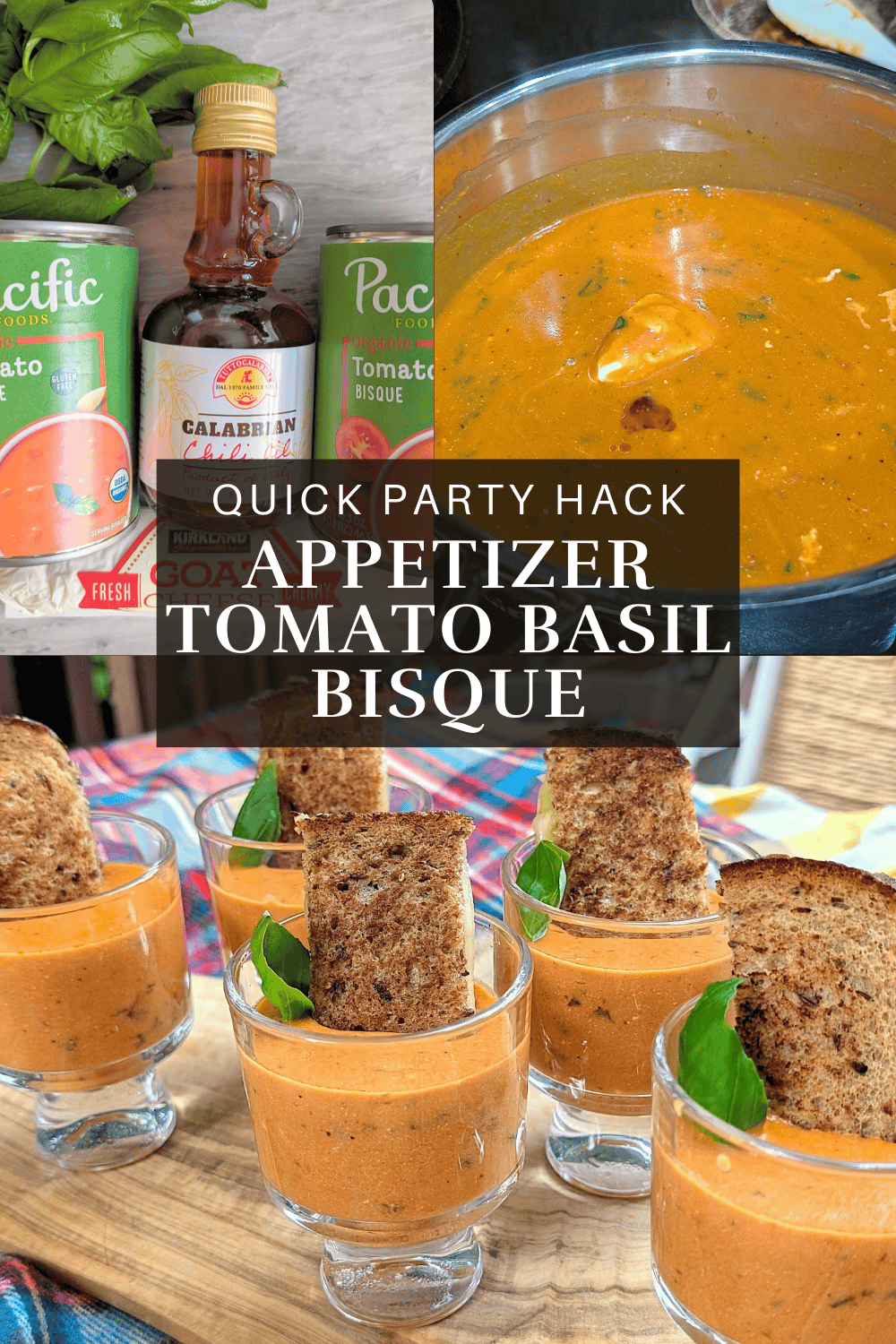 Creamy Tomato Bisque Soup with Basil